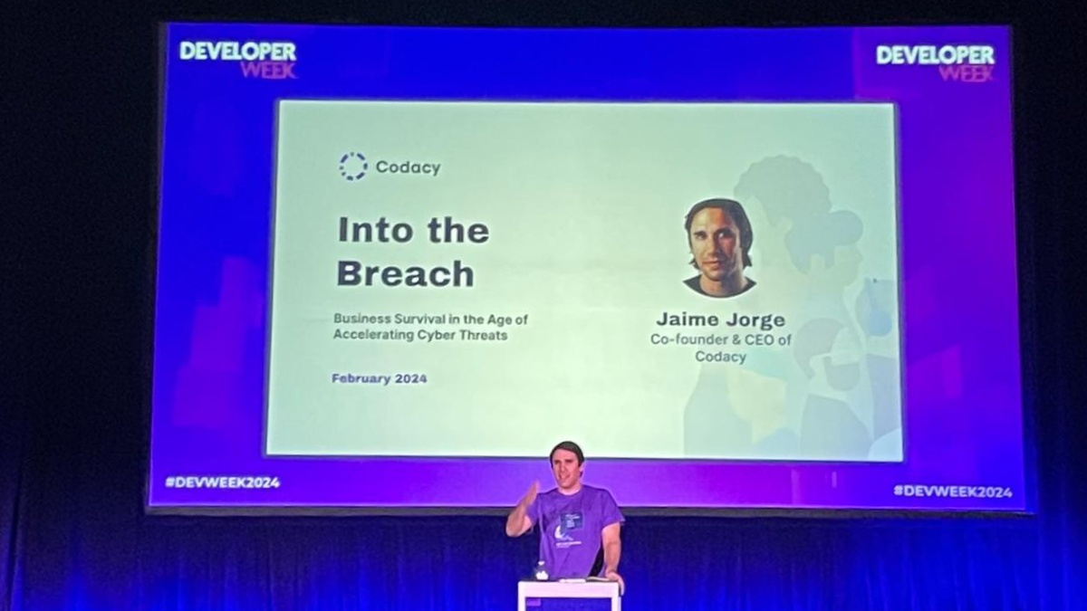 Live Talk DeveloperWeek - Business Survival in the Age of Accelerating Cyber Threats